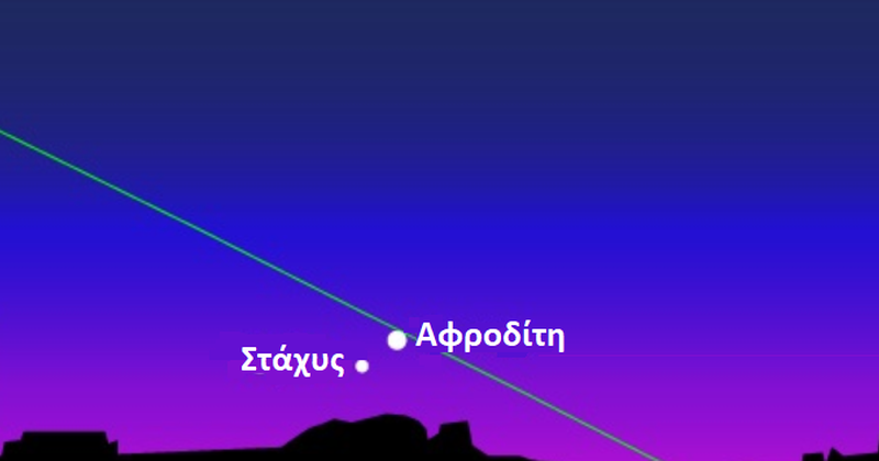 Λίγο μετά τη σύνοδο της Αφροδίτης και του Στάχυος της Παρθένου ...